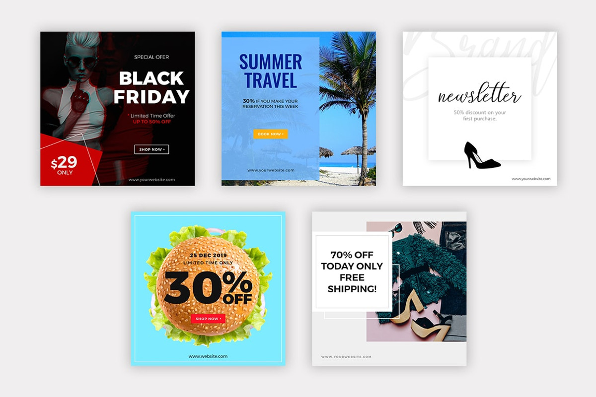 50 Instagram Banners, a Social Media Template by Absolute-Themes