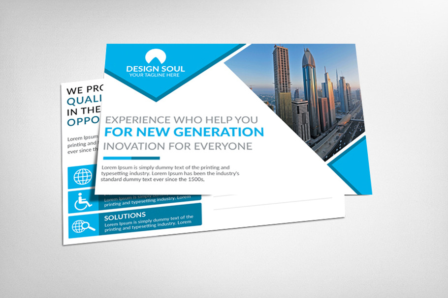 Apartment Postcard Template, a Card Template by graphicforest