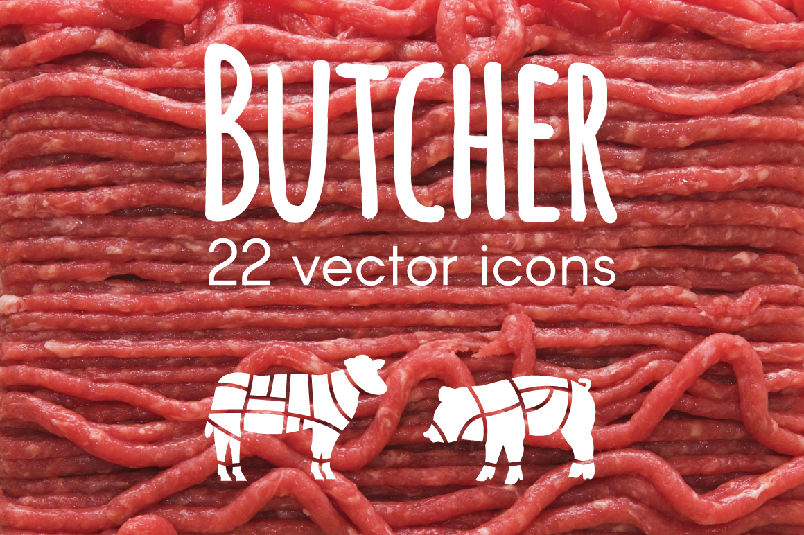 BUTCHER - vector icons, an Icon by marusdesign