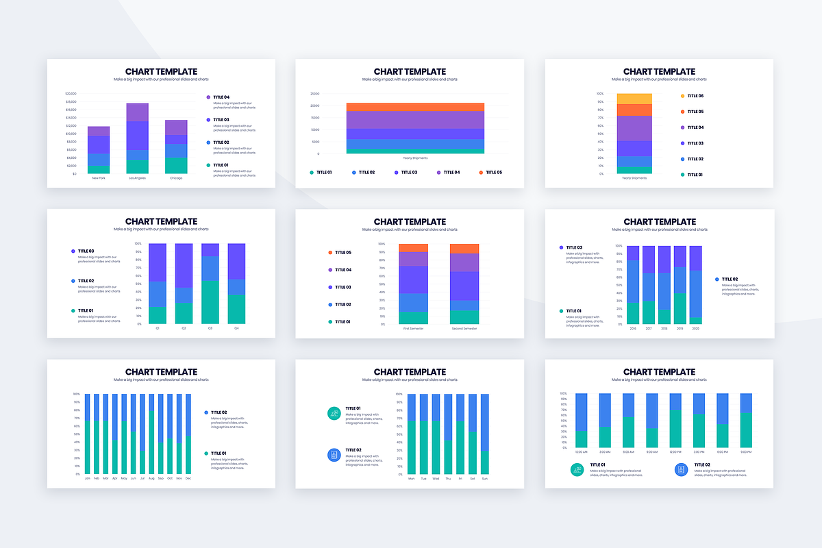 PowerPoint Charts and Graphs Bundle, a Presentation Template by Slidesmash