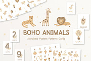 Boho Animals, Alphabet, Patterns, an Object Graphic by NinaFedorova