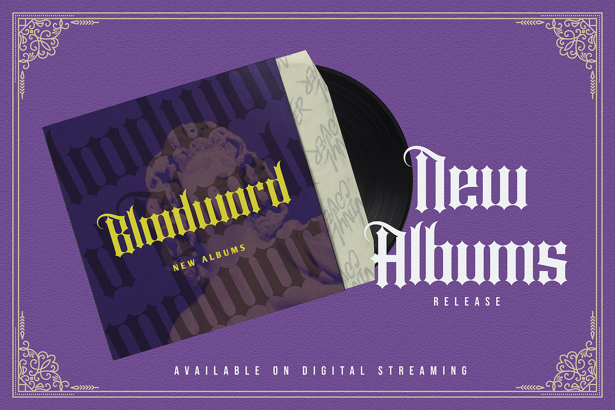 Shiny Kage - Blackletter Font, a Blackletter Font by StringLabs