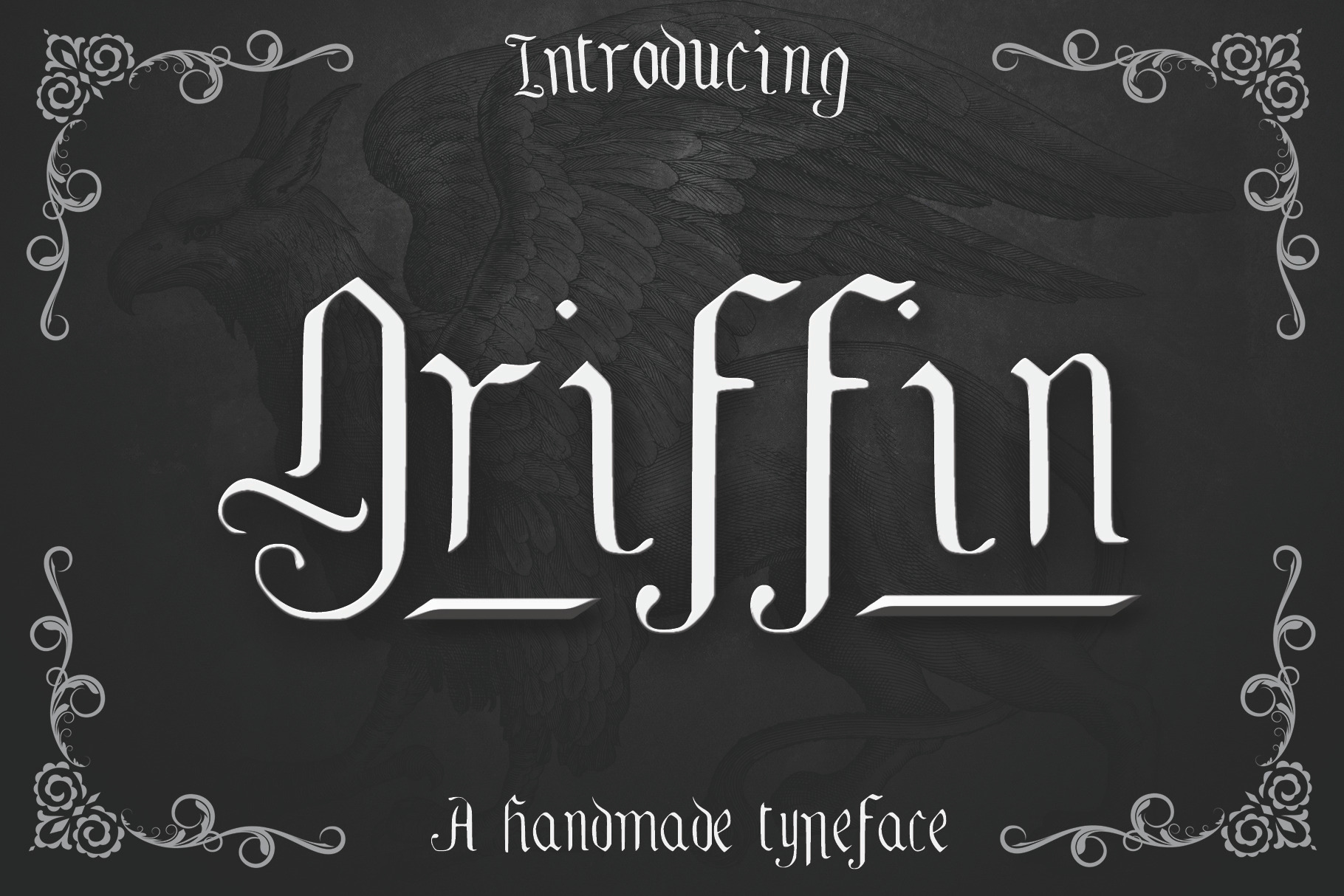 GRIFFIN, a Blackletter Typeface, a Blackletter Font by Dene Studios