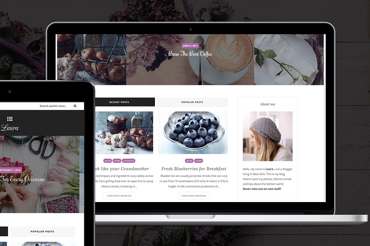 Laura - A Feminine WordPress Blog, a WordPress Template by ...
