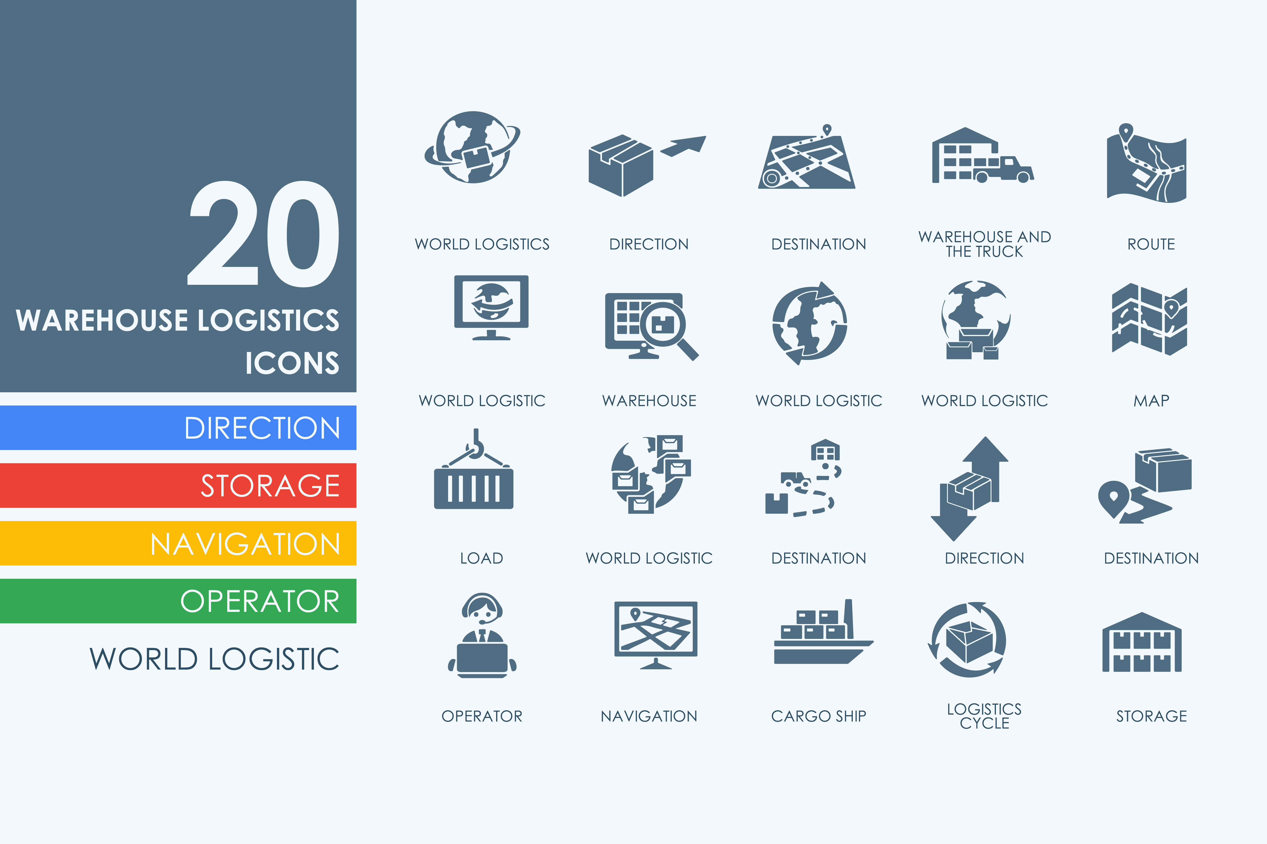 20 warehouse logistics icons | Icons ~ Creative Market