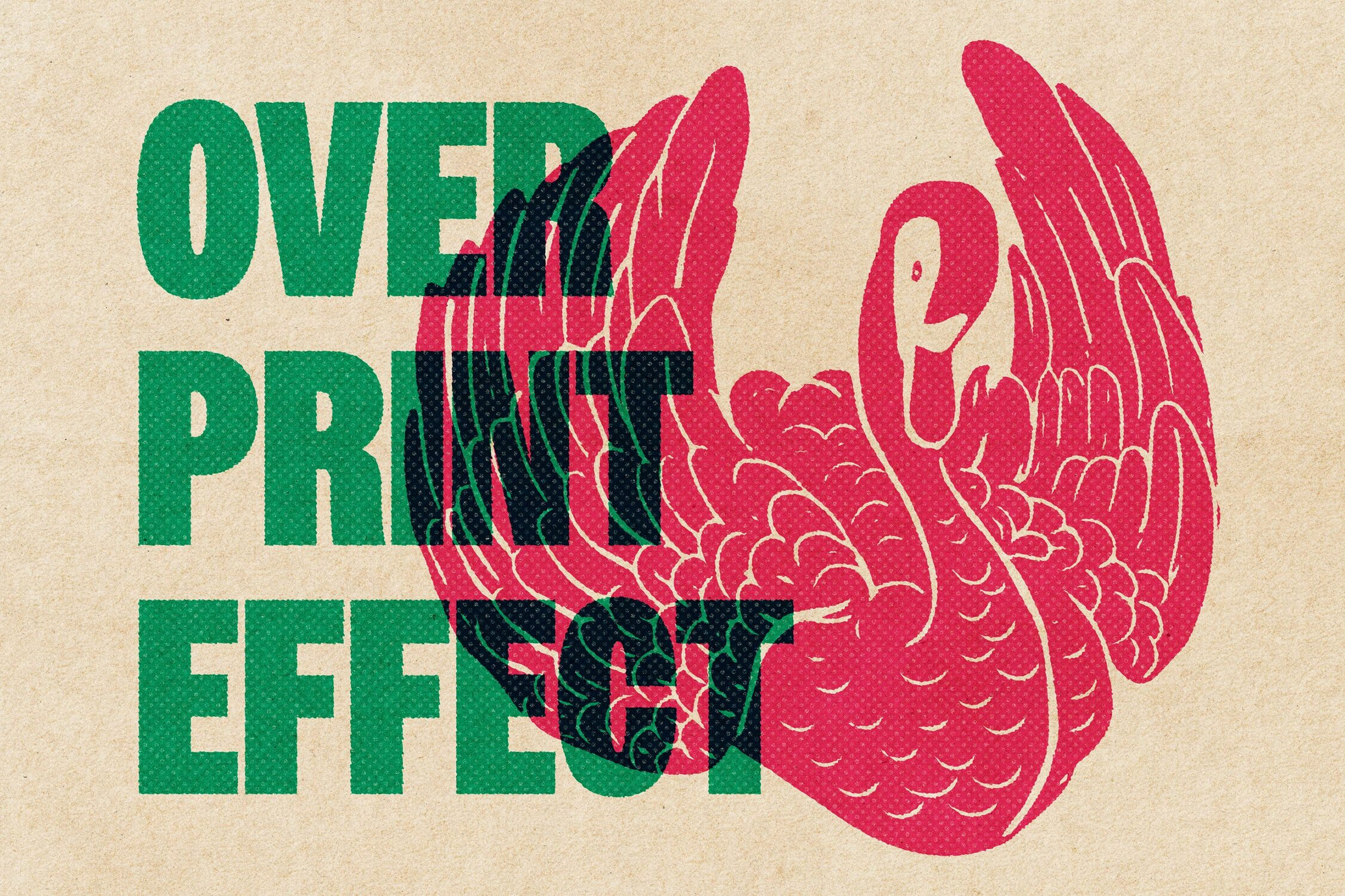 Vintage Overprint Effect, a Layer Style Add-On by Design Squad