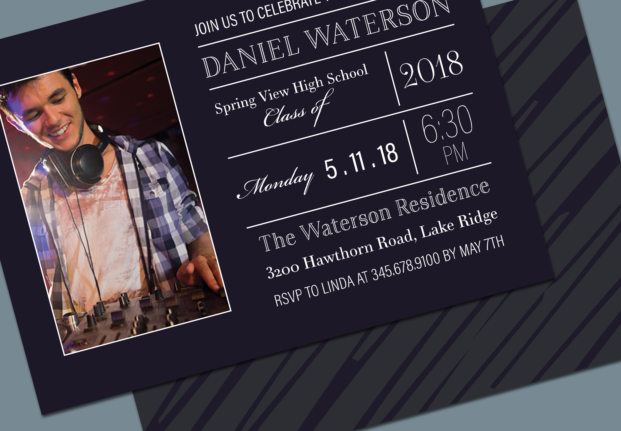 Graduation Invite Mockup, a Templates & Theme by wavebreak | Creative ...