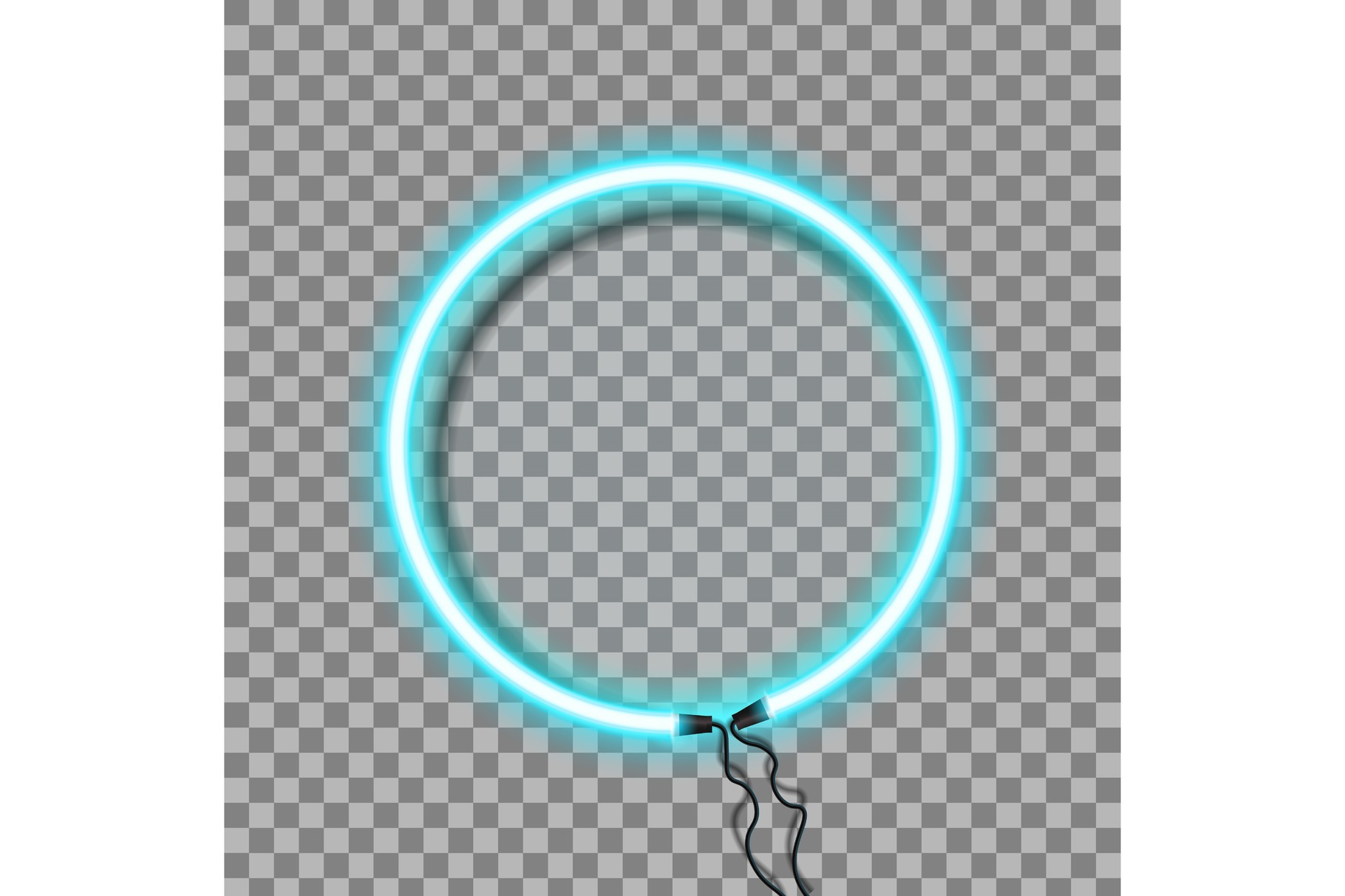 Neon lamp bulb banner background., a Decorative Illustration by HAPPY ...