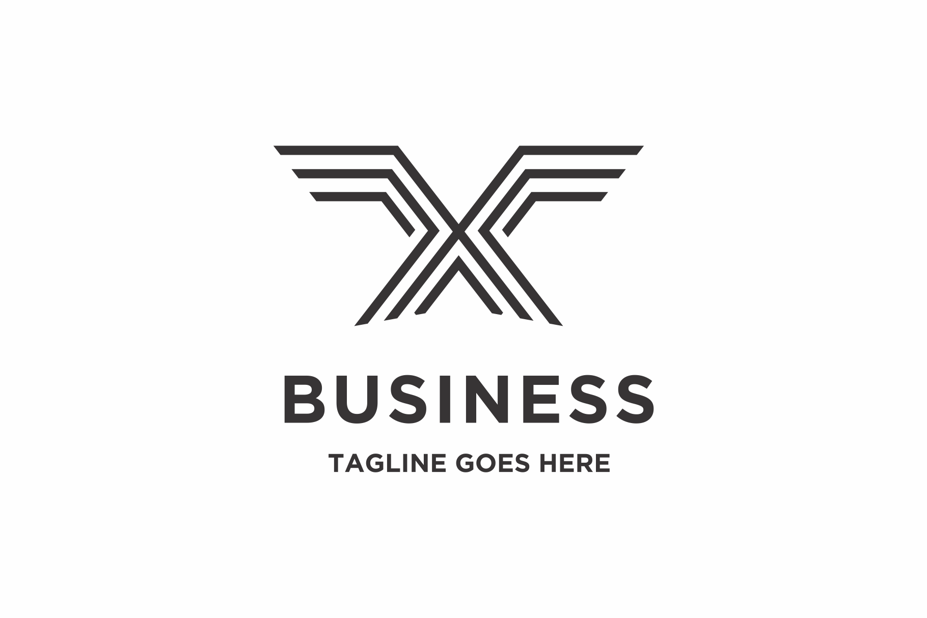 X wings logo icon vector, a Branding & Logo Template by ZHR Creative