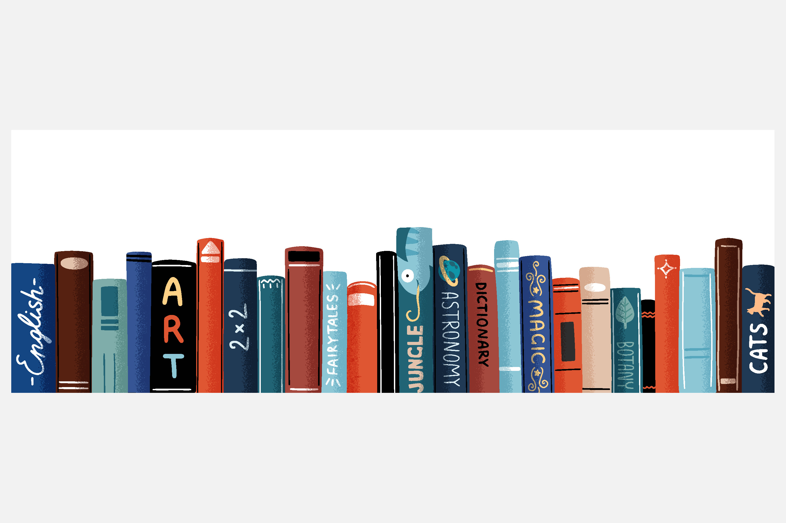 Books background, a Decorative Illustration by Good Studio