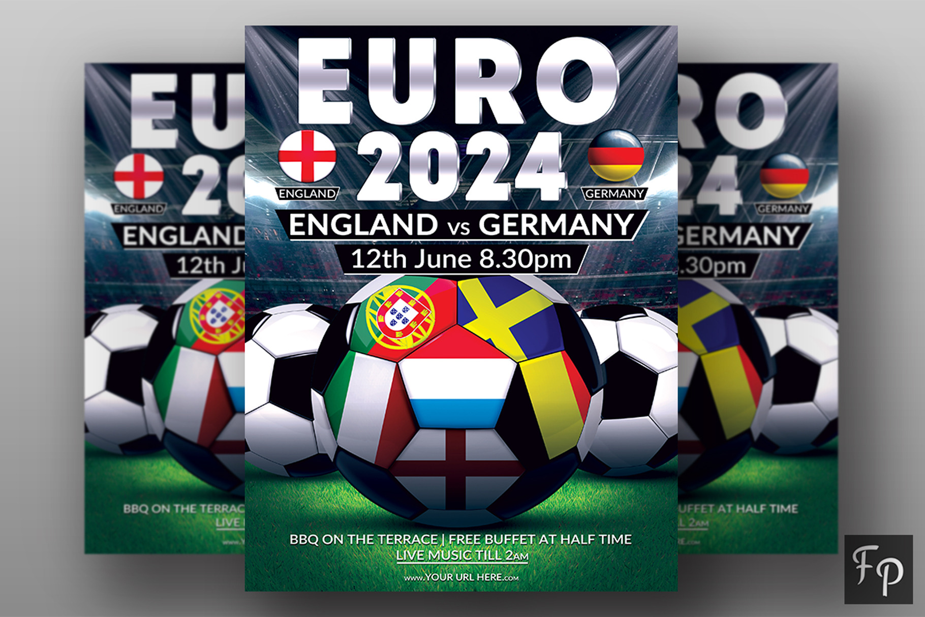Euro 2024 Flyer, a Flyer Template by FlyerPig