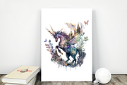 A Collection of Mythical Creatures Watercolor Illustrations