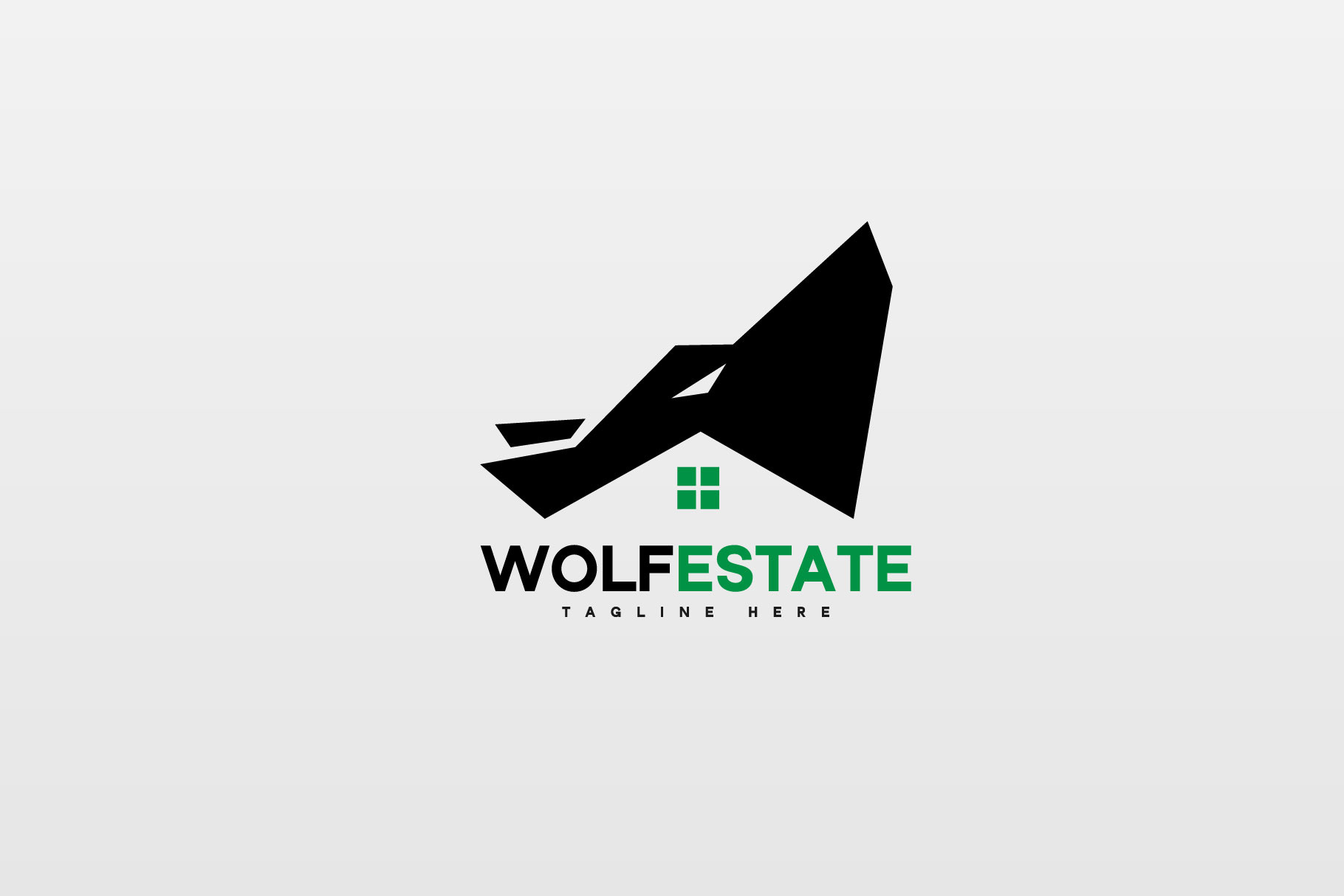 Wolf Icon Real Estate Modern Logo, a Branding & Logo Template by Half ...