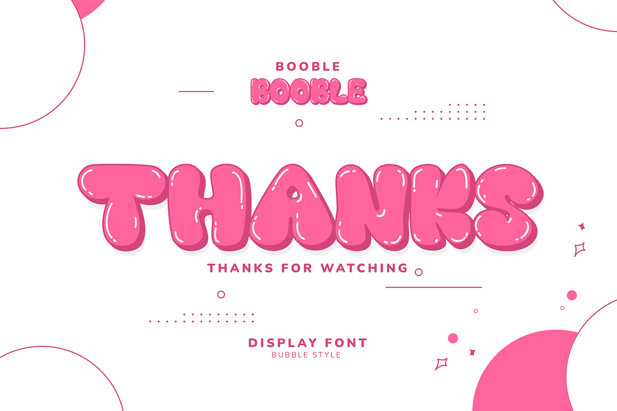 Booble Fun Display Font, a Serif Font by infernostudio3