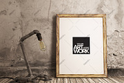 Poster Mockup Industrial Pipe, a Print Template by positvtplus