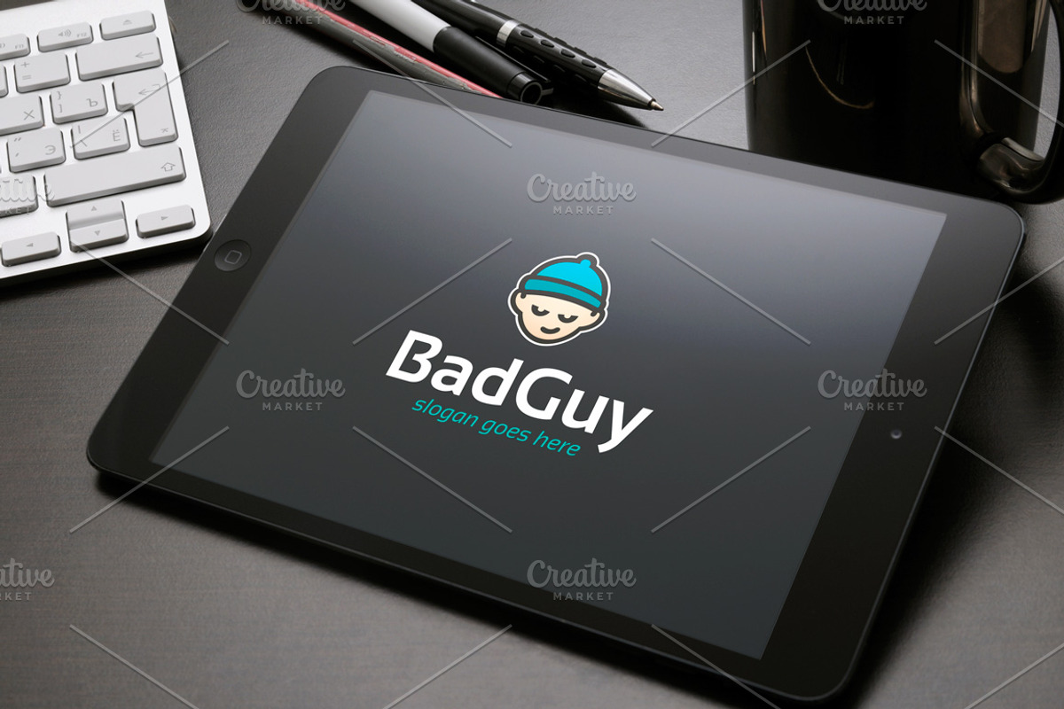 Bad Guy logo template, a Branding & Logo Template by Mel Graphic Design