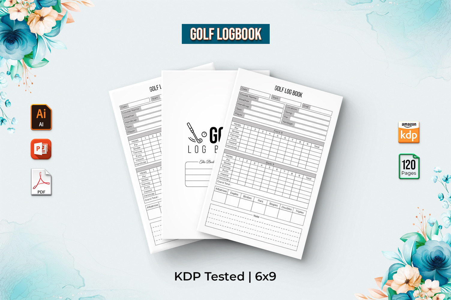 Editable Golf Logbook V-1