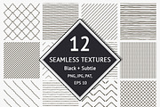 12 Seamless Textured Patterns, a Pattern Graphic by Olya Creative
