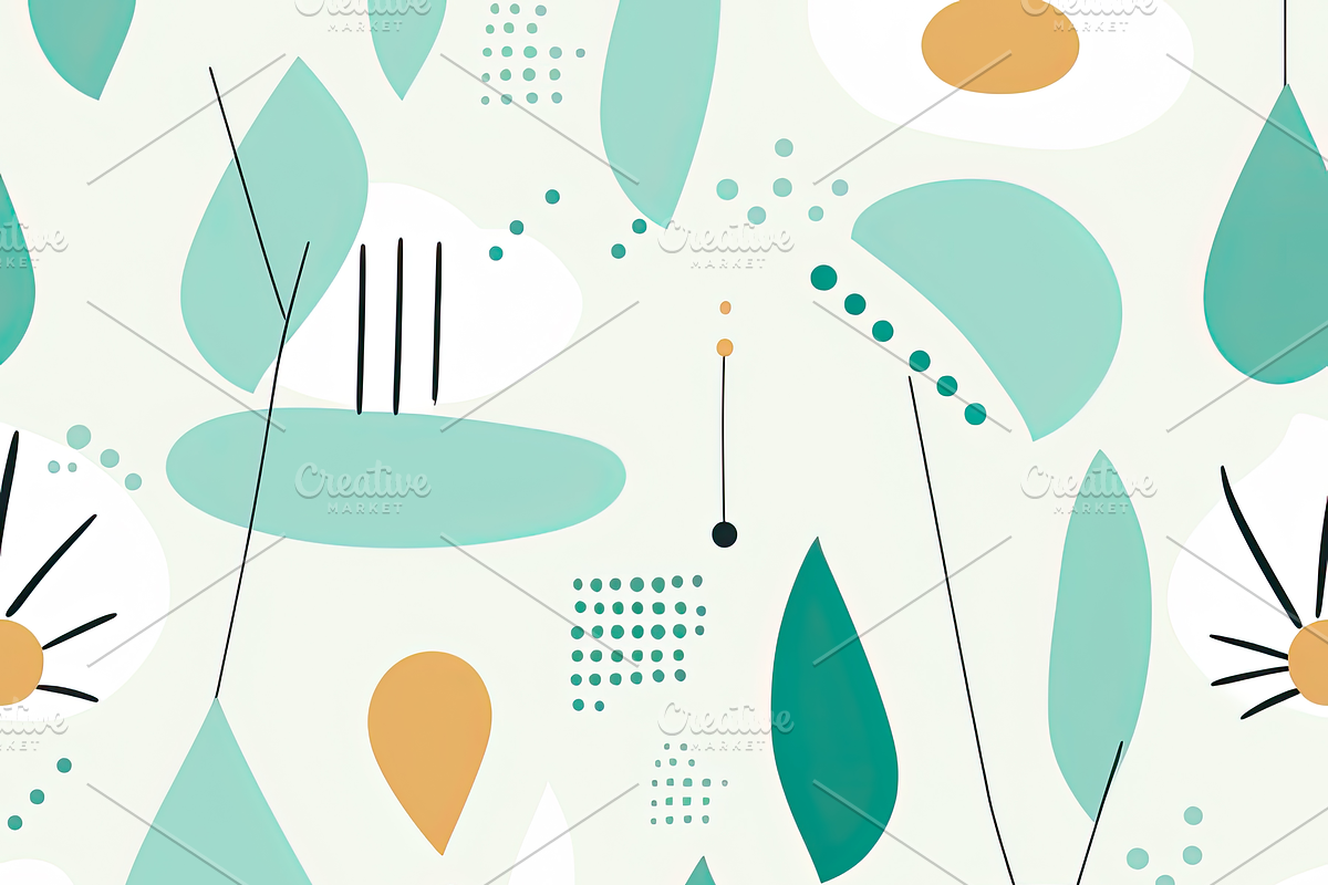 Classic Mid Century Modern Patterns | Creative Market