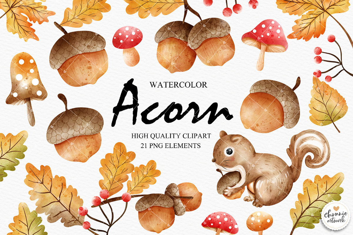 Autumn clipart bundle, fall clipart, a Seasonal Illustration by ...