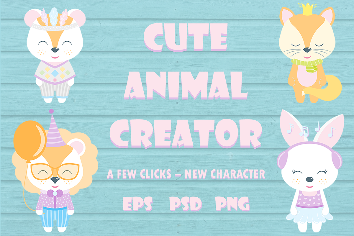 Cute Animal Creator, an Animal Illustration by My Sweet Dreams