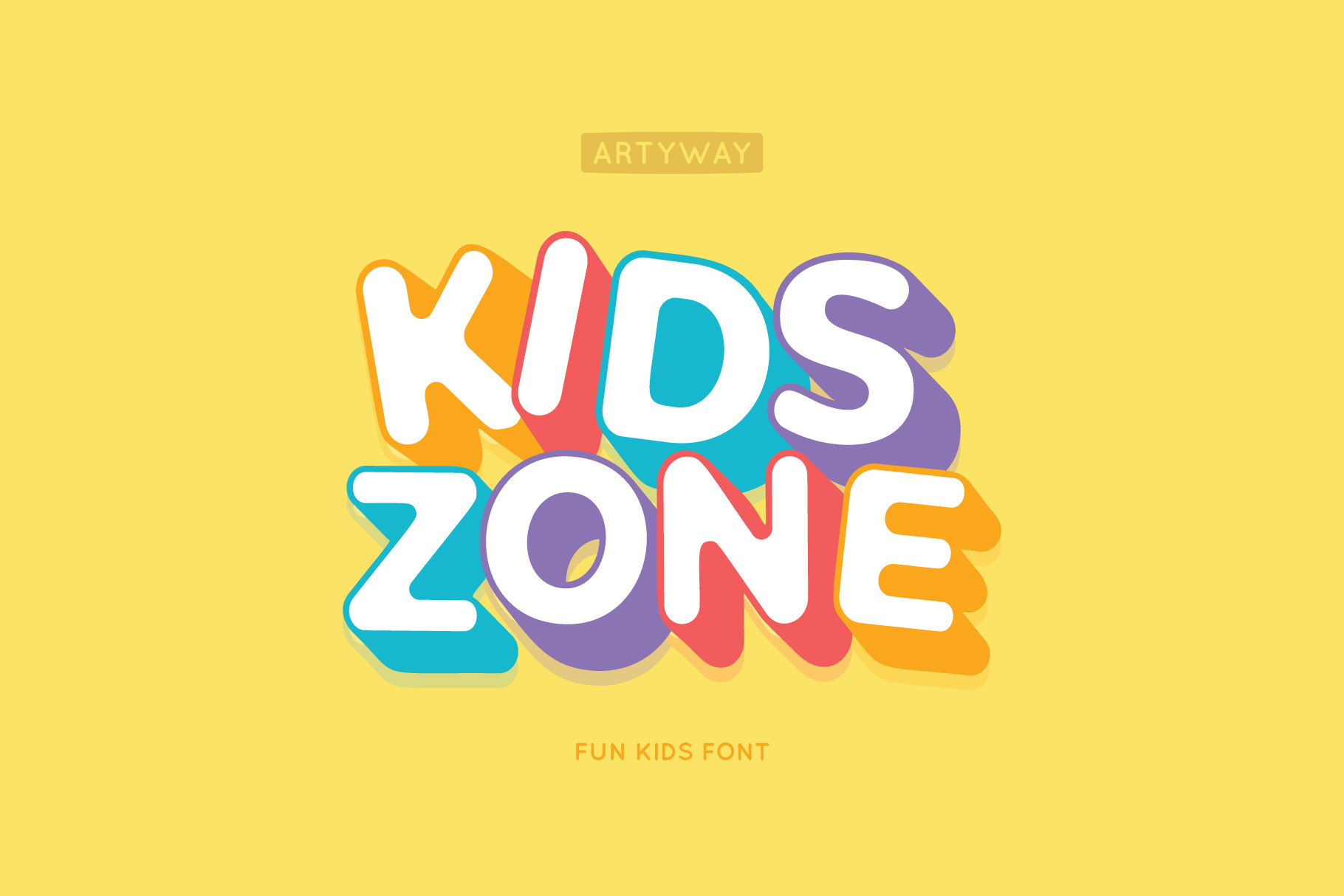 Kids Headline Font, a Sans Serif Font by artyway