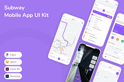 Subway Mobile App UI Kit, an UI Kit Template by Betush