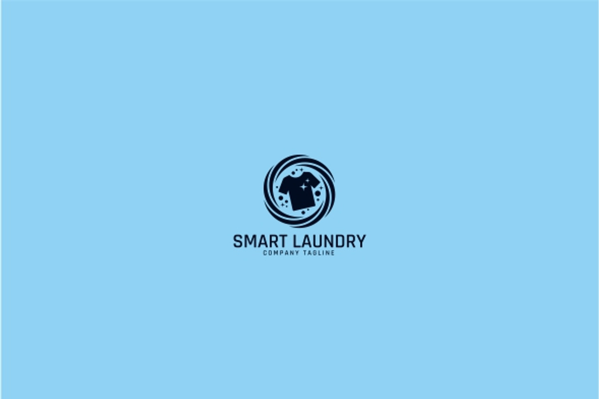 Smart Laundry Service Logo Template, a Branding & Logo Template by ...