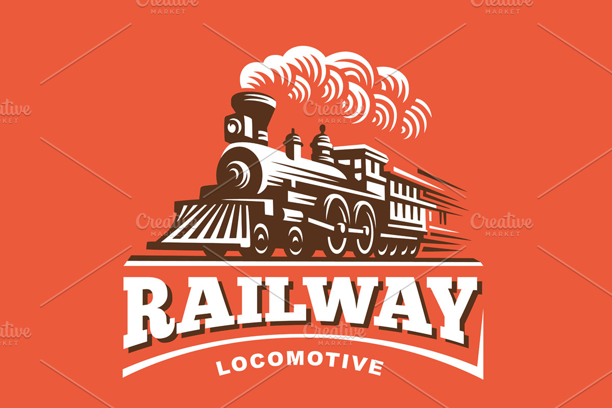 Locomotive logo illustration, a Branding & Logo Template by SODESIGN