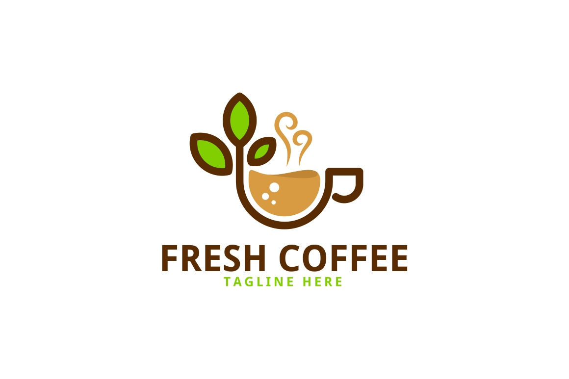 Fresh Coffee Logo Template | Branding & Logo Templates ~ Creative Market