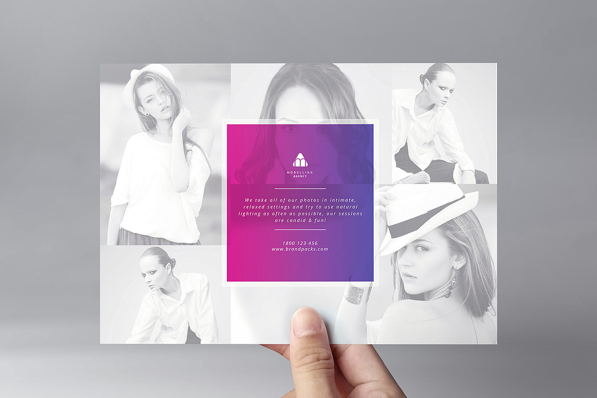 Modelling Agency Flyer Template, a Flyer Template by BrandPacks