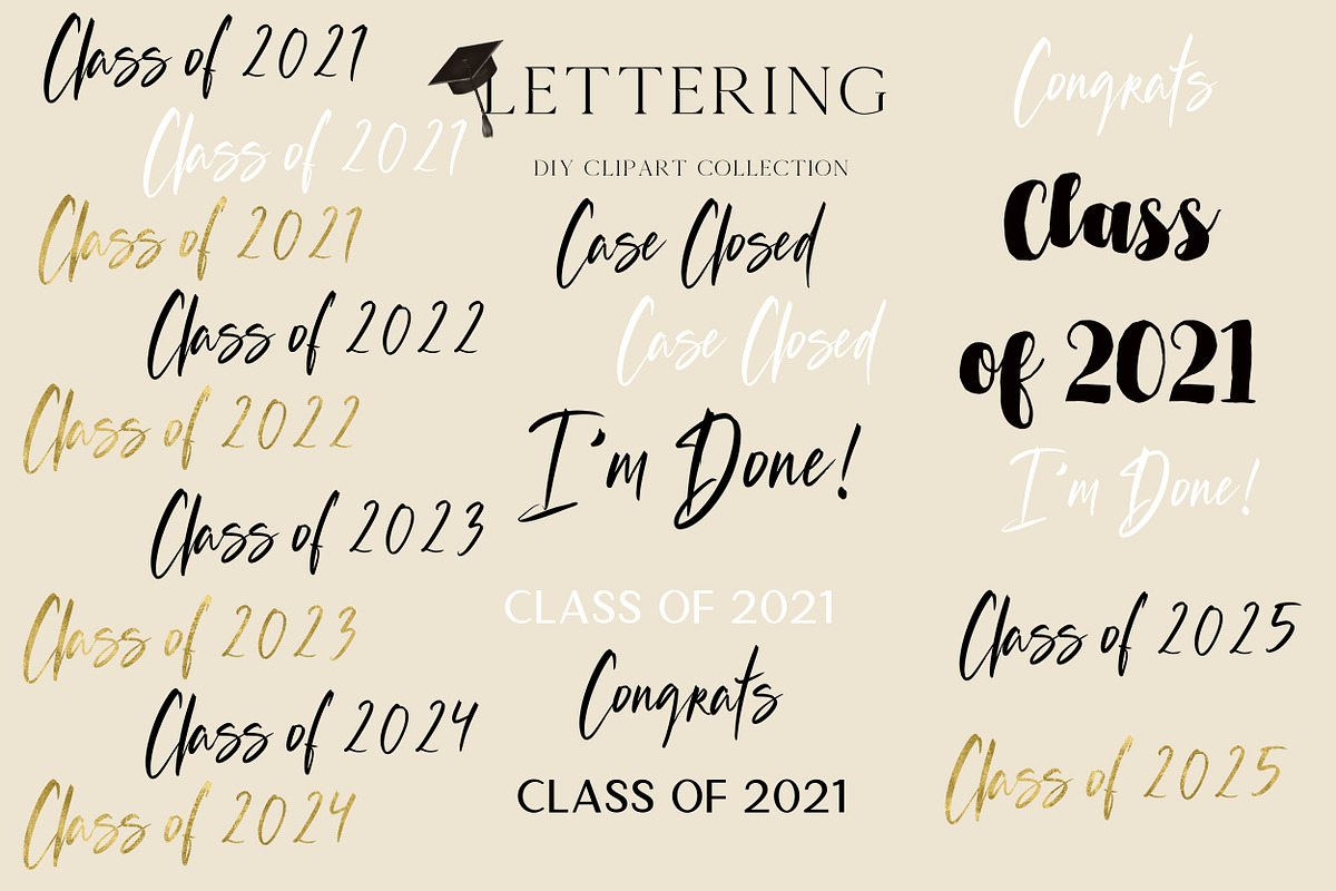Graduation Bundle Clipart Boys Girls, an Education Illustration by ...