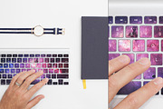 Keyboard Sticker Mock-up, a Books & Magazine Mockup by Denny's Mock-ups