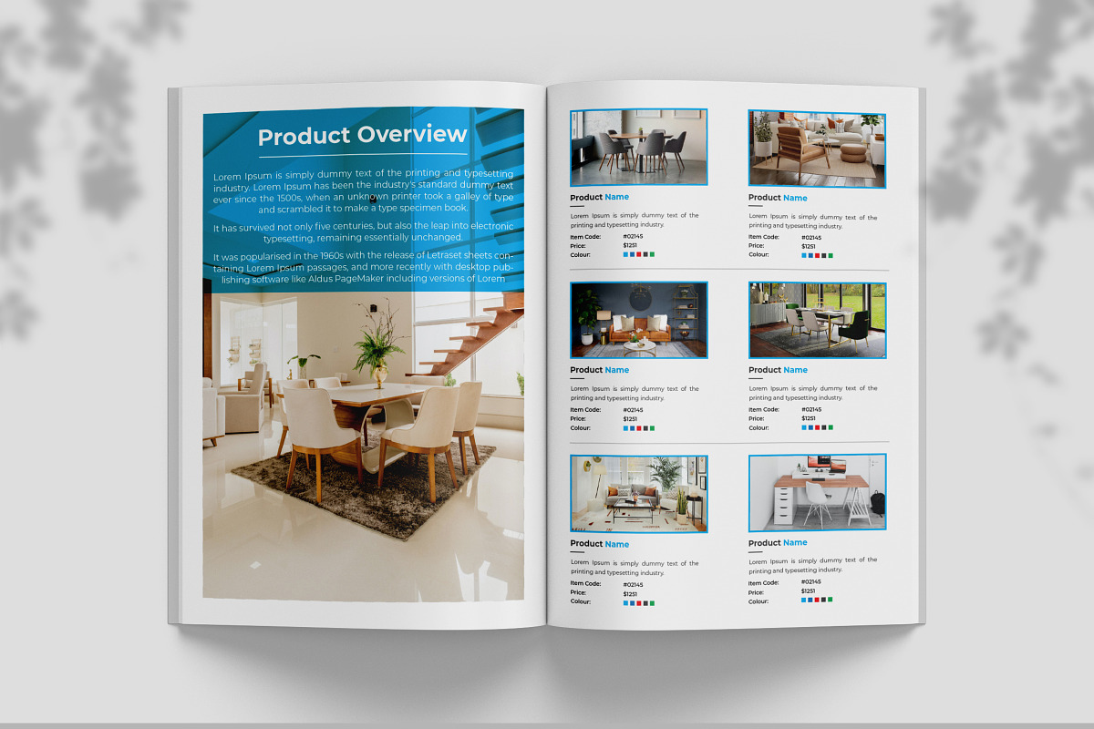 Product catalog design template, a Brochure Template by Graphiexperto ...