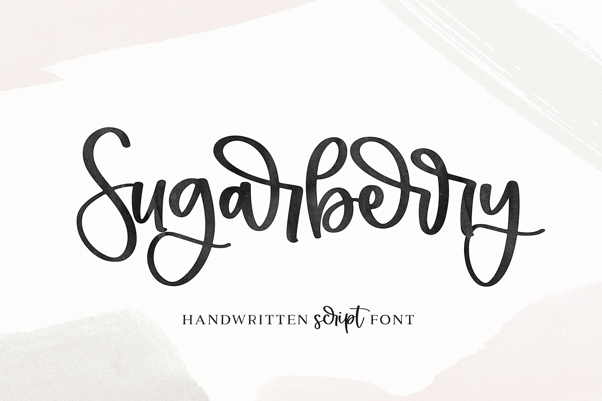 Sugarberry | Handwritten Script Font, a Script Font by KA Designs ...
