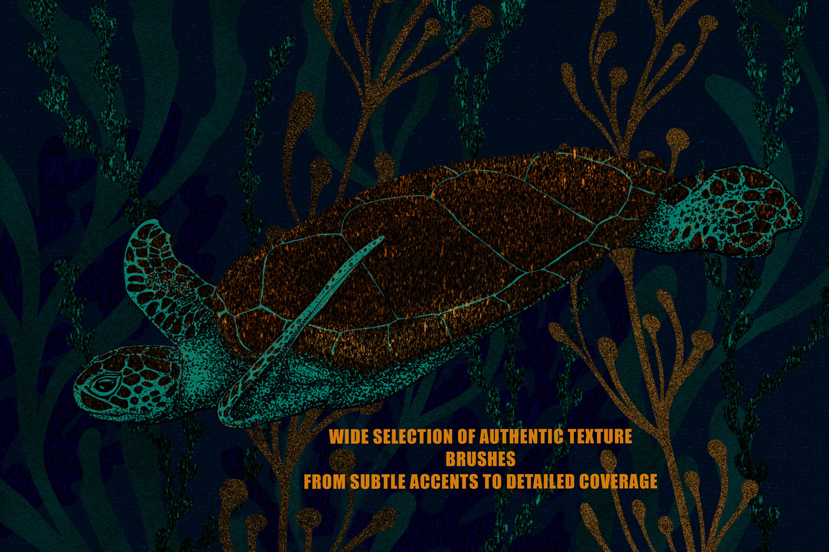 Subtle Turtle Procreate Brushes, a Brush Add-On by OlgaRom | Creative ...