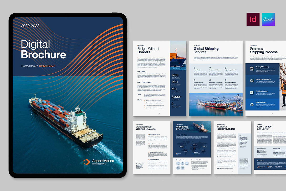 Digital Brochure Template, a Brochure Template by BrandPacks