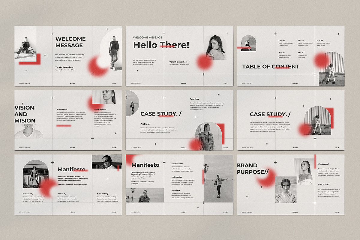 Megumi Brand Strategy - Powerpoint, a Presentation Template by Surotype ...