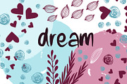 Dream font+bonus backgrounds, a Sans Serif Font by Veronika M