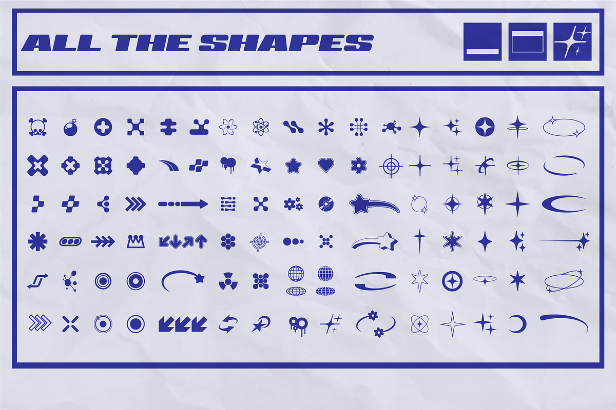 Y2K ICONS/SHAPES PACK
