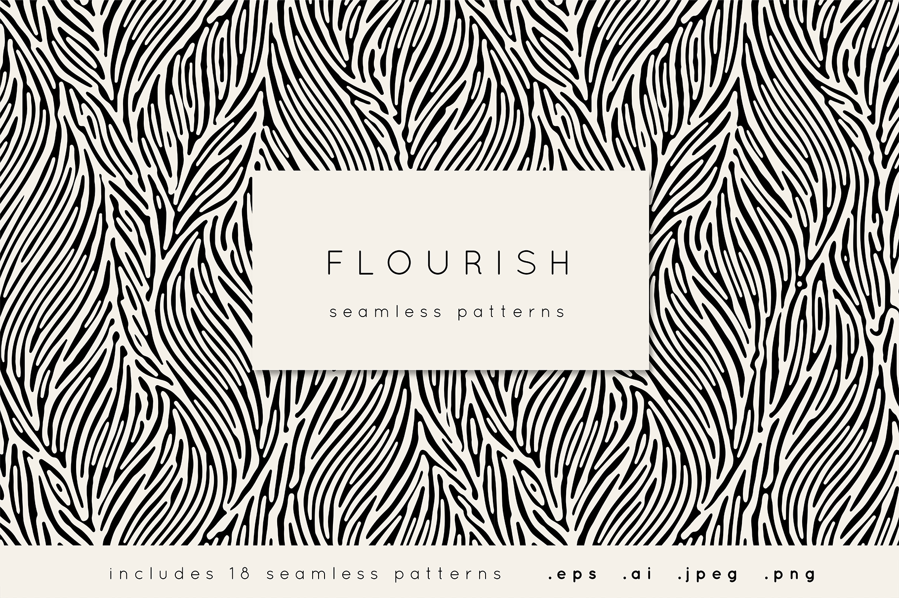 Flourish Seamless Patterns Set, a Pattern Graphic by Curly_Pat