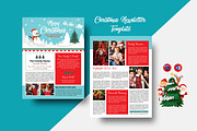 Christmas Newsletter Template | Stationery Templates ~ Creative Market