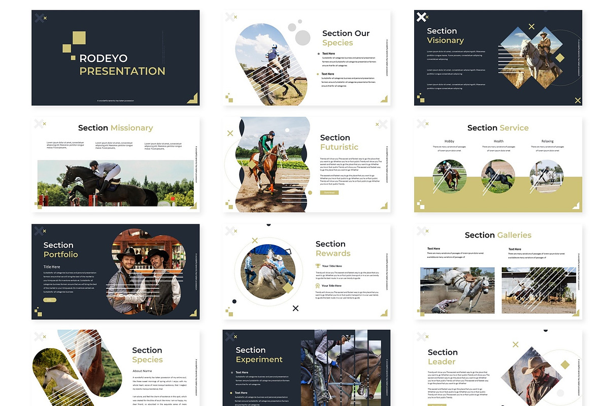 Rodeyo - Google Slides Template, a Presentation Template by AQR Studio