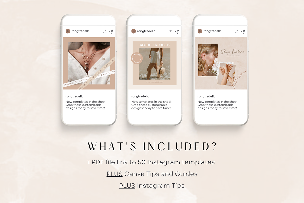 Aesthetic Instagram Post Template, a Social Media Template by ShopRShop