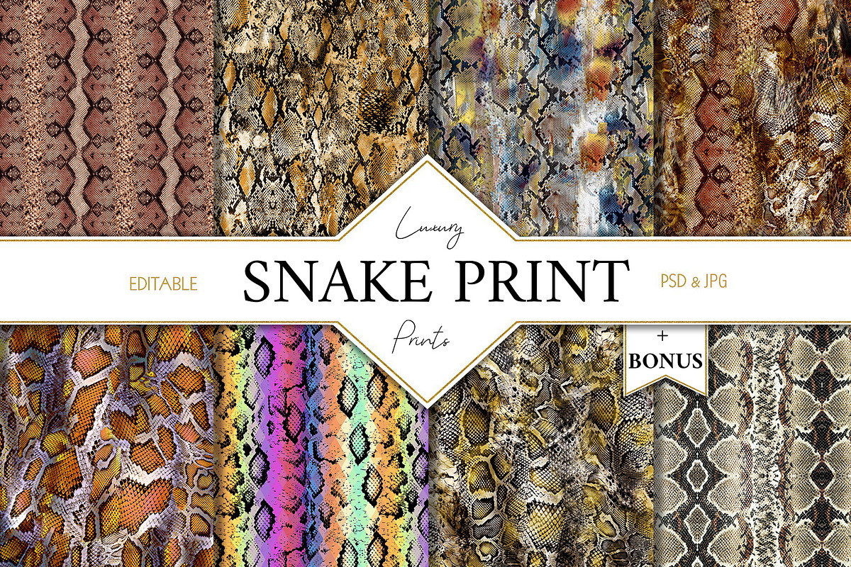 Snake Print, a Pattern Graphic by Luiz da Rolt Grathwohl