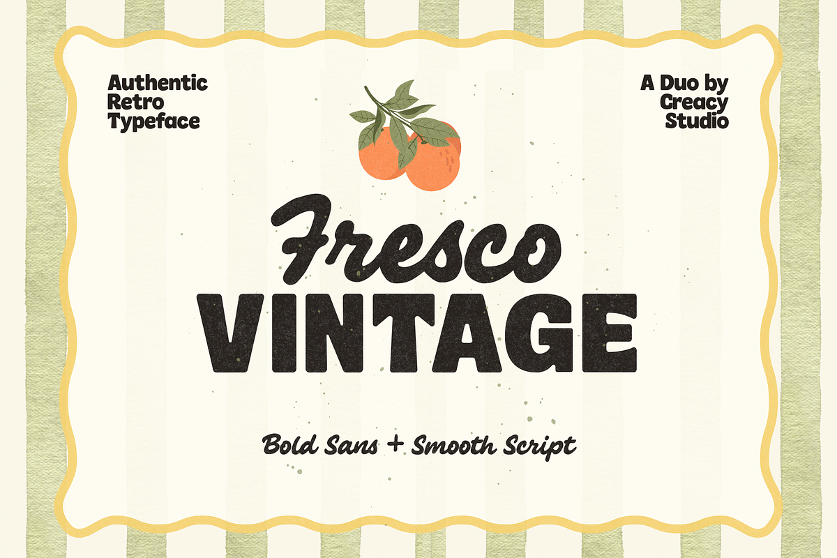 Fresco Vintage – Retro Font Duo