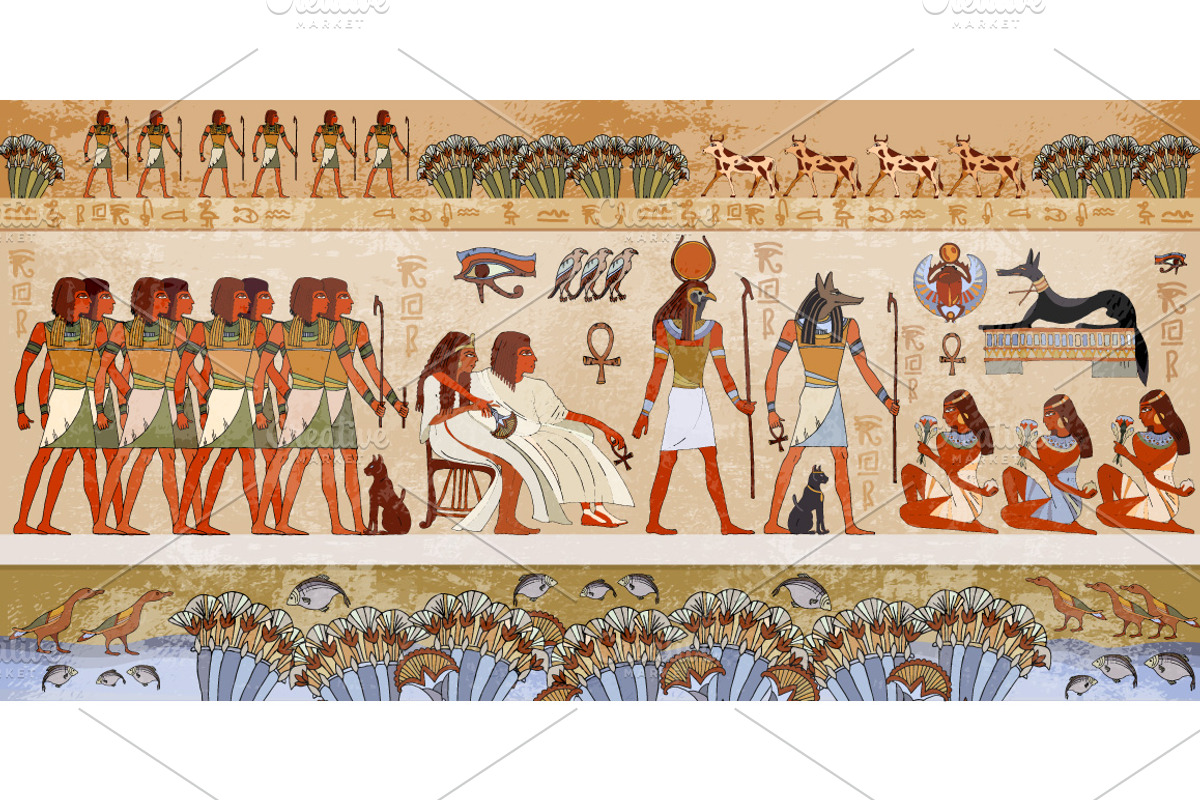 Ancient Egypt, a Background Graphic by Matrioshka