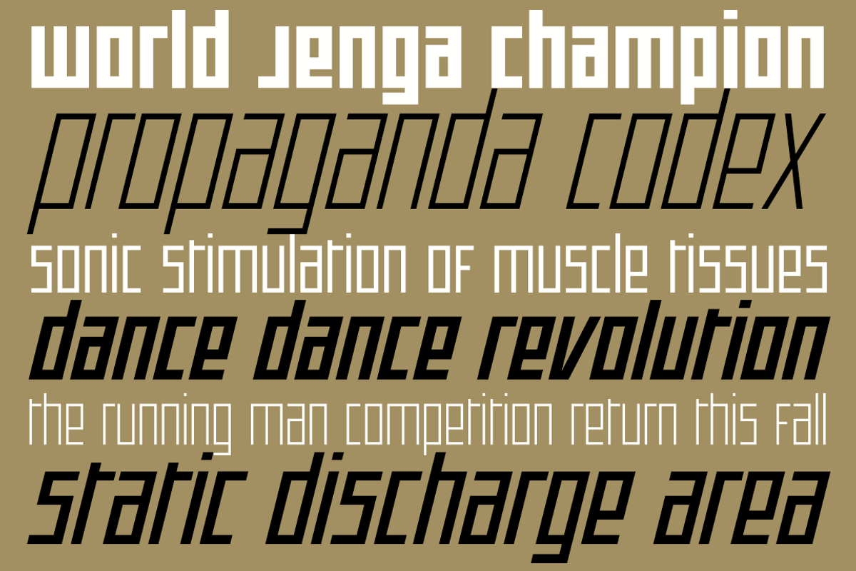 Offroad Expanded Family, a Sans Serif Font by GRYPE