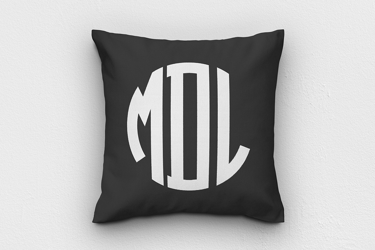 Circle Monogram Font Kit, a Font by Medialoot