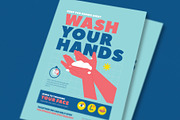 Wash Your Hands Poster Campaign | Flyer Templates ~ Creative Market